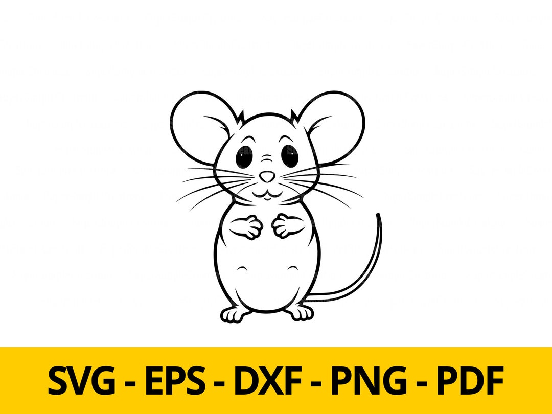 Mouse Vector Design Svg Clipart Art Digital Download T-shirt Design ...