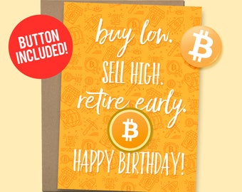 Bitcoin Birthday Card - Etsy