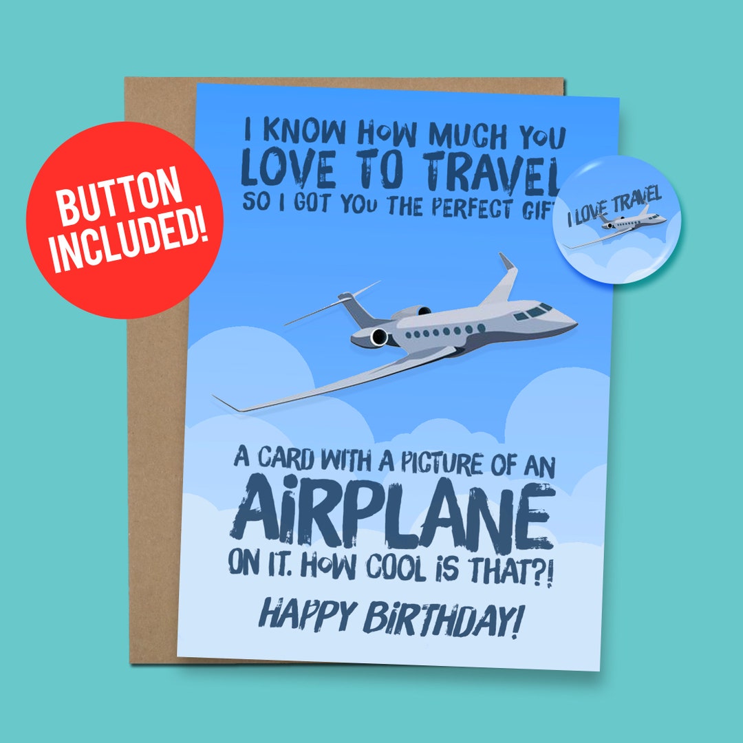 Funny Adventure Vacation Inspired Birthday Card Travelers | 60lb. Card ...