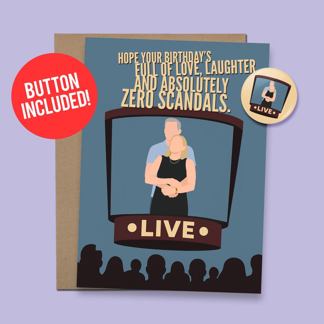 Coldplay Concert CEO Kiss Cam Birthday Card | Funny Gift for Birthdays ...