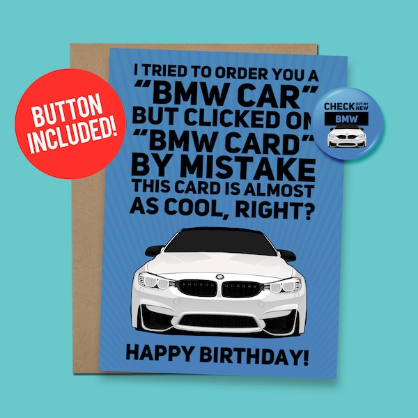 Bmw M2 Birthday Card - Etsy UK