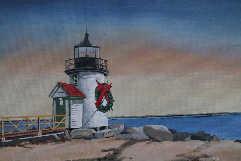 Christmas Lighthouse - Etsy