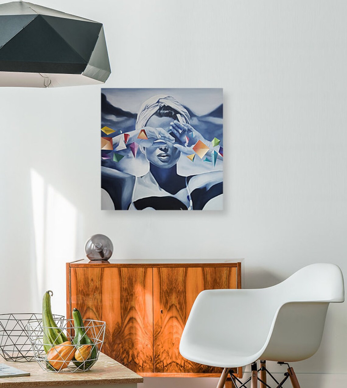 Emotional Disruption Oil Painting Canvas Print - Etsy