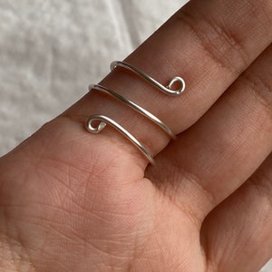 Anxiety/ ADHD Ring, Double Layer Worry Ring, Silver Plated Fidget Ring ...