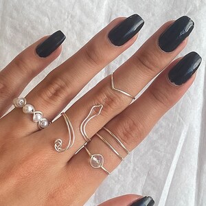 Adjustable Snake Rings, Silver Plated Wire, Stainless Steal Kc Gold ...