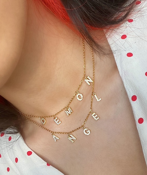 Customised gold necklace store