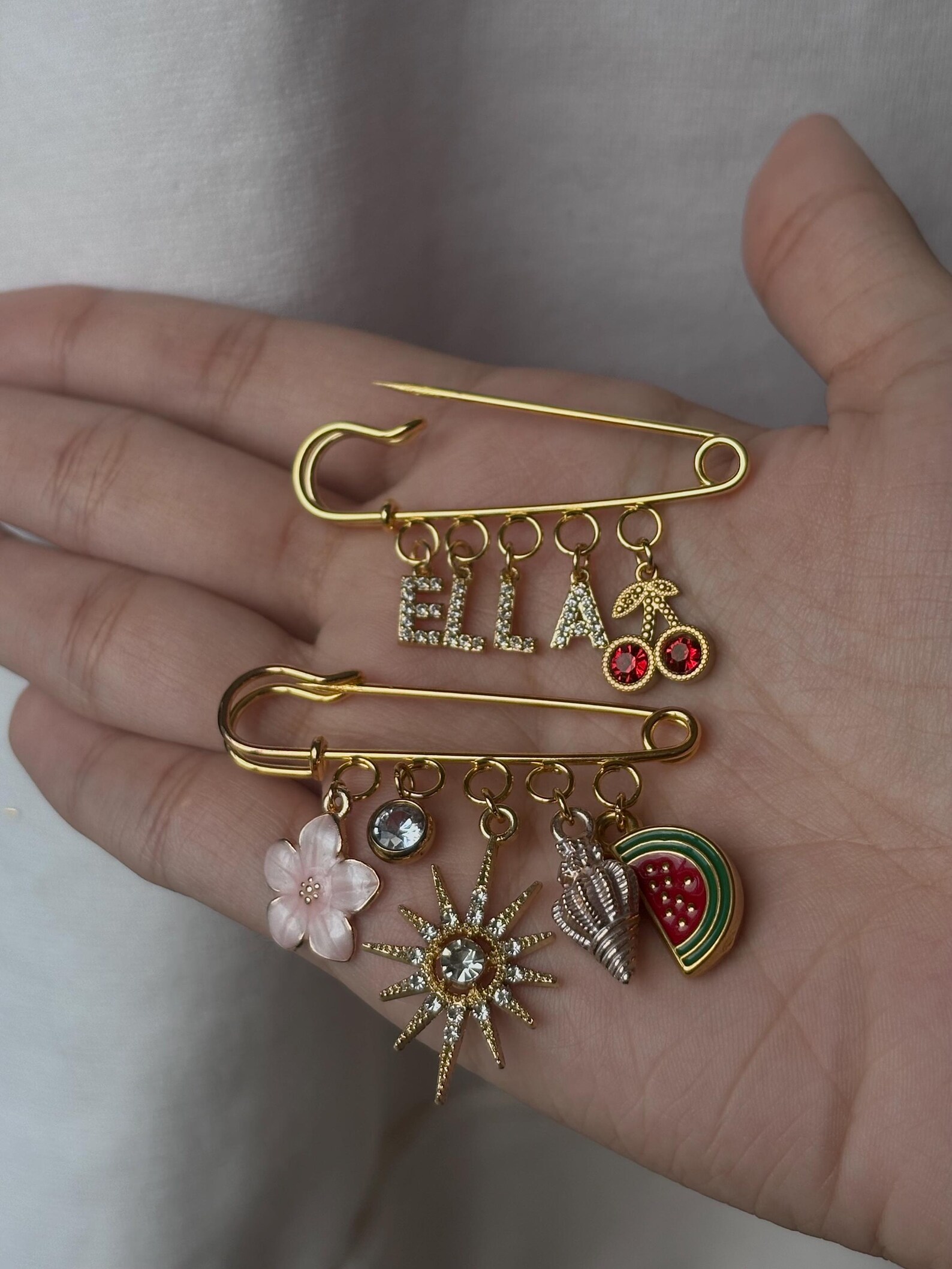 Build Your Own Personalised Charm Keychain, Charm Clothes Pin, Custom ...