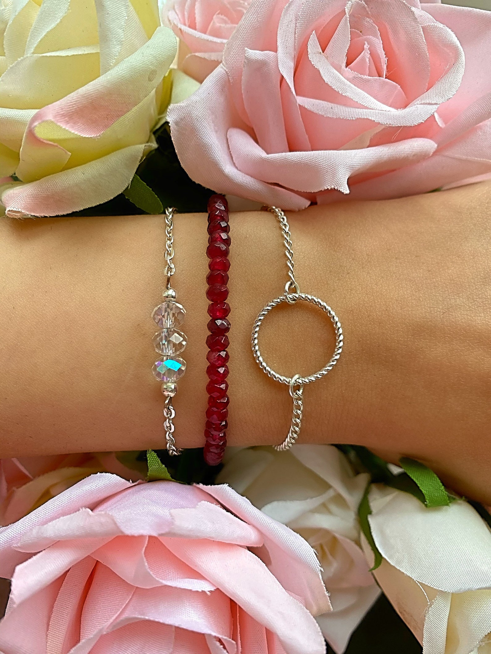 Real Ruby Gemstone Bracelet Precious Gemstone Jewellery - Etsy