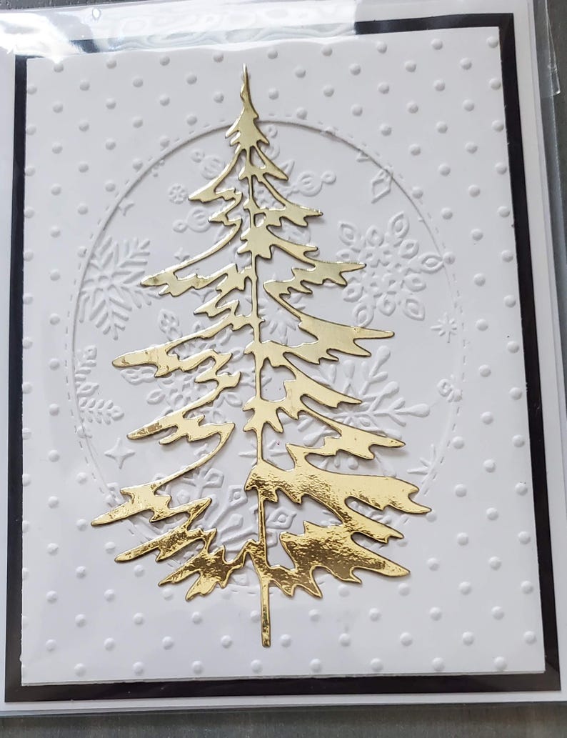 Handmade Christmas Tree Cards Blank Inside - Etsy
