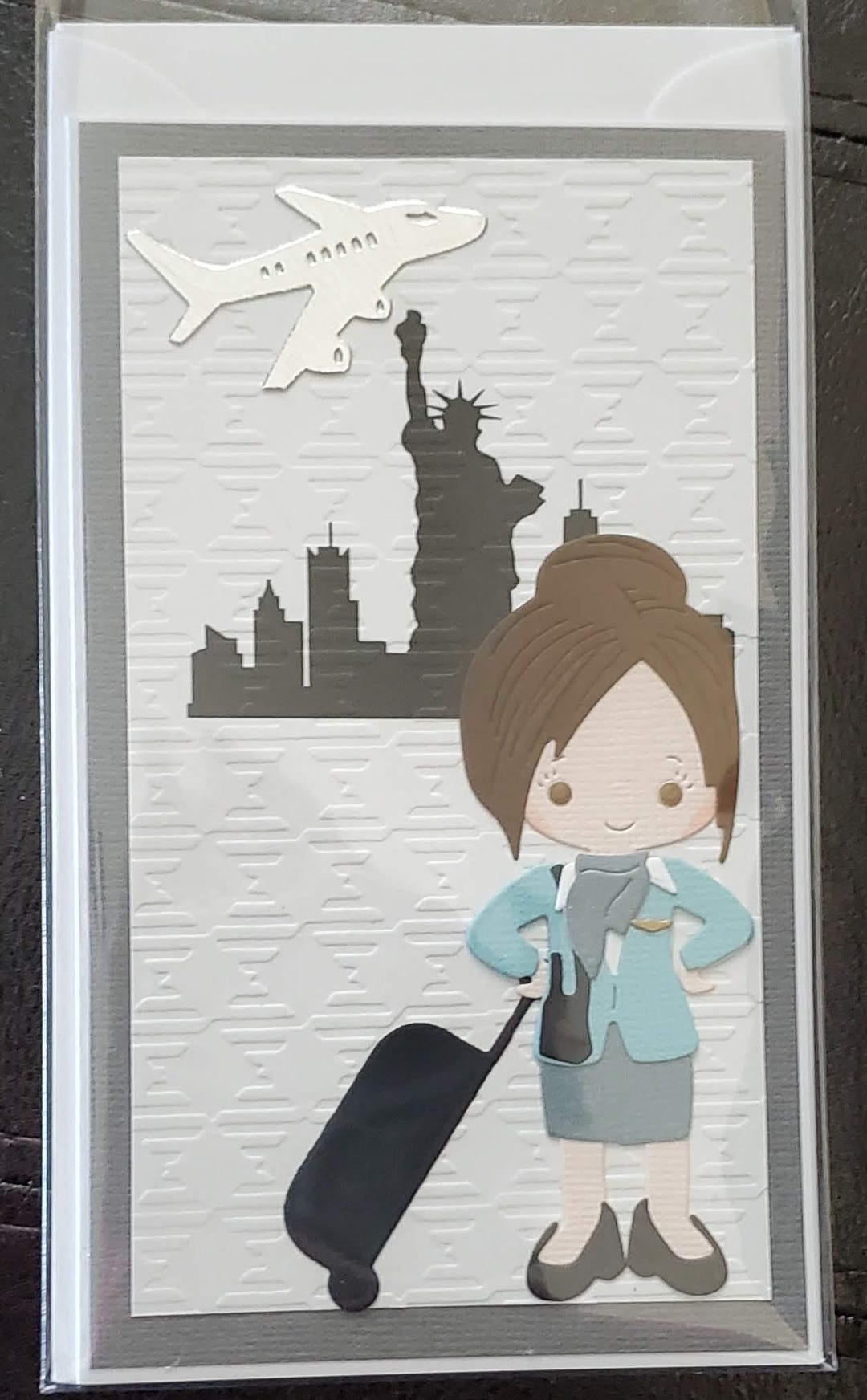 Handmade - New York - Flight Attendant Cards - Blank Inside - Etsy