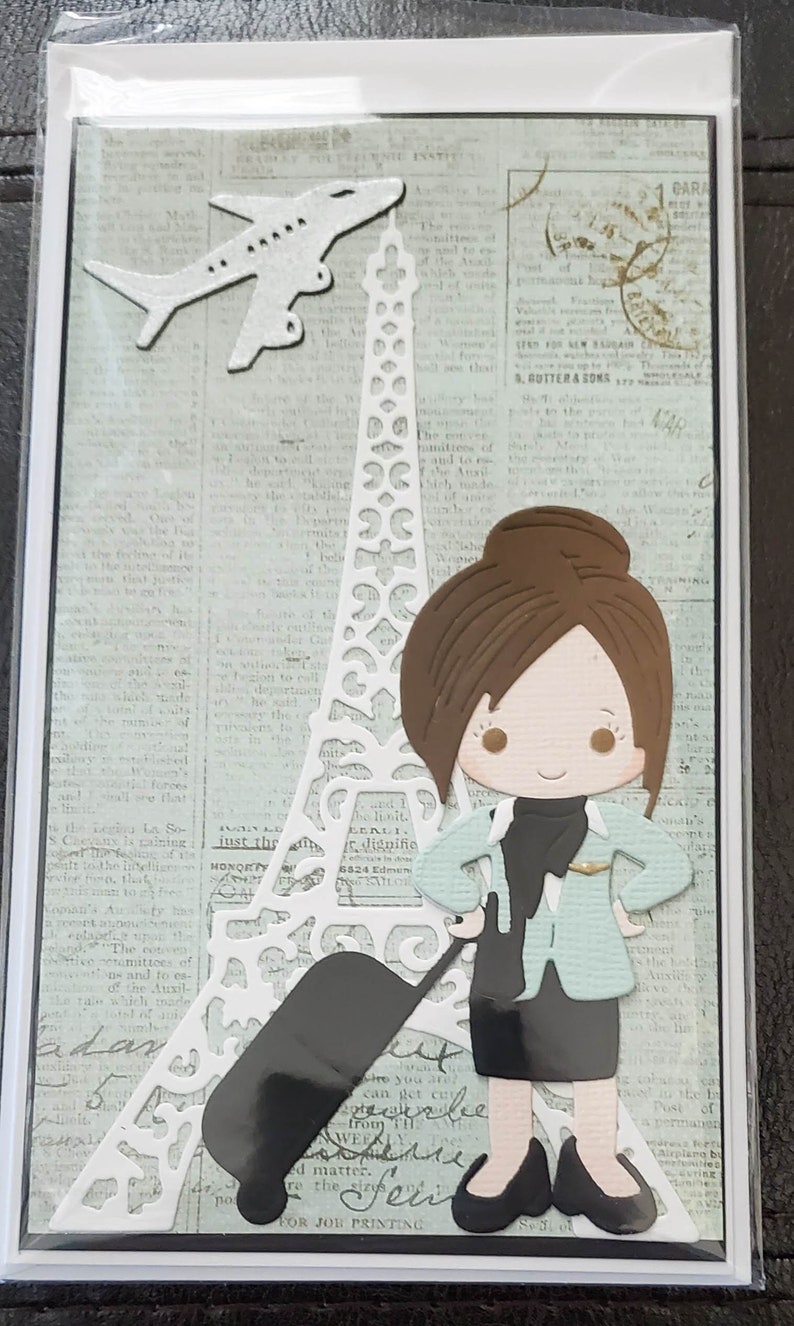 Handmade - International - Flight Attendant - Specialty Cards - Blank ...