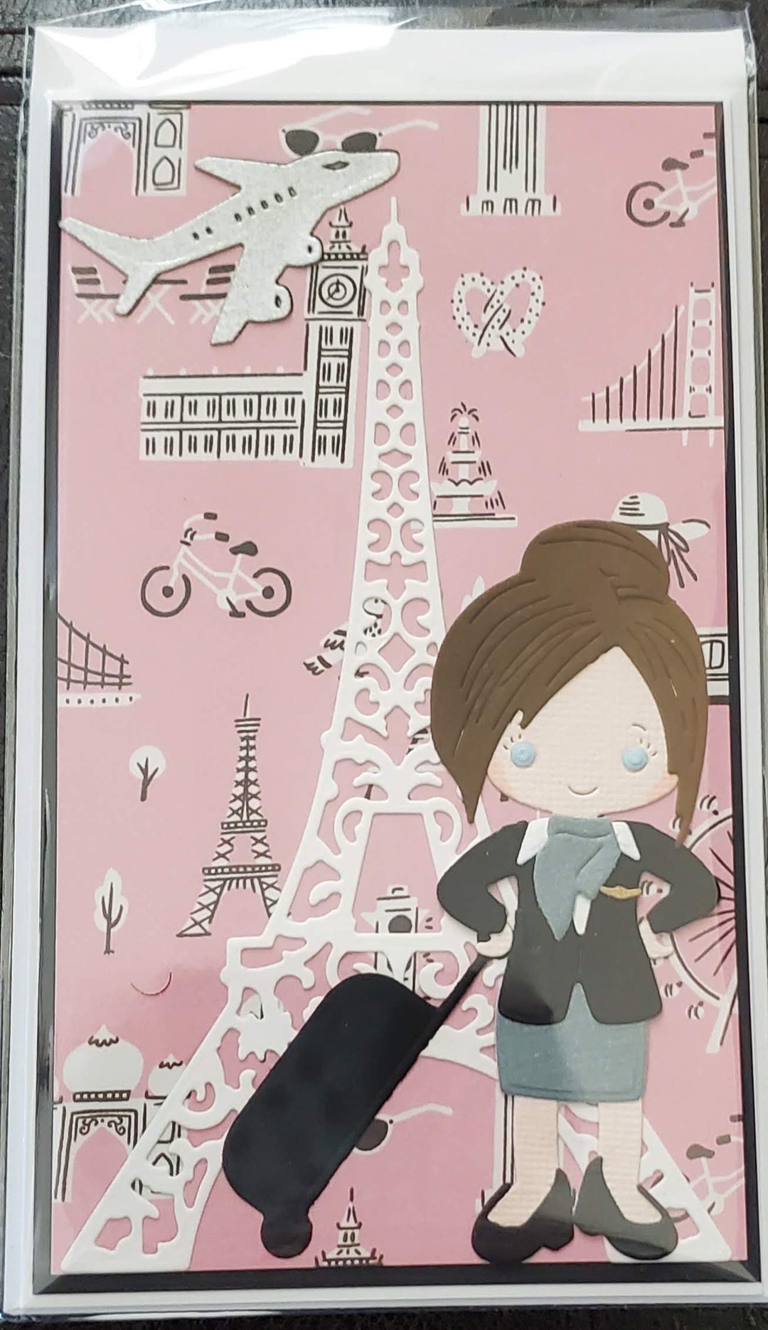 Handmade - International - Flight Attendant - Specialty Cards - Blank ...