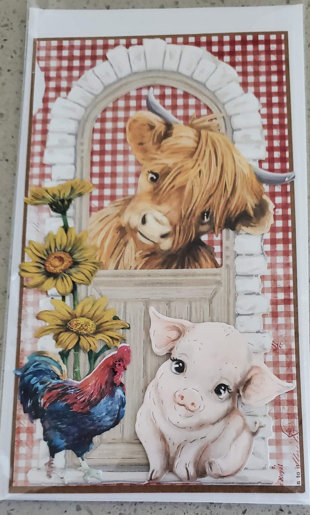 Handmade - Farm Animals - All Occasion Cards - Blank Inside - Etsy