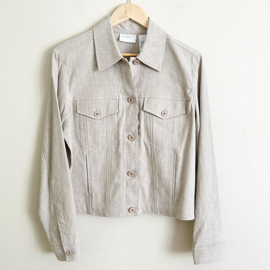 Oatmeal Beige Linen Jacket Neutrals Minimalist Jacket - Etsy