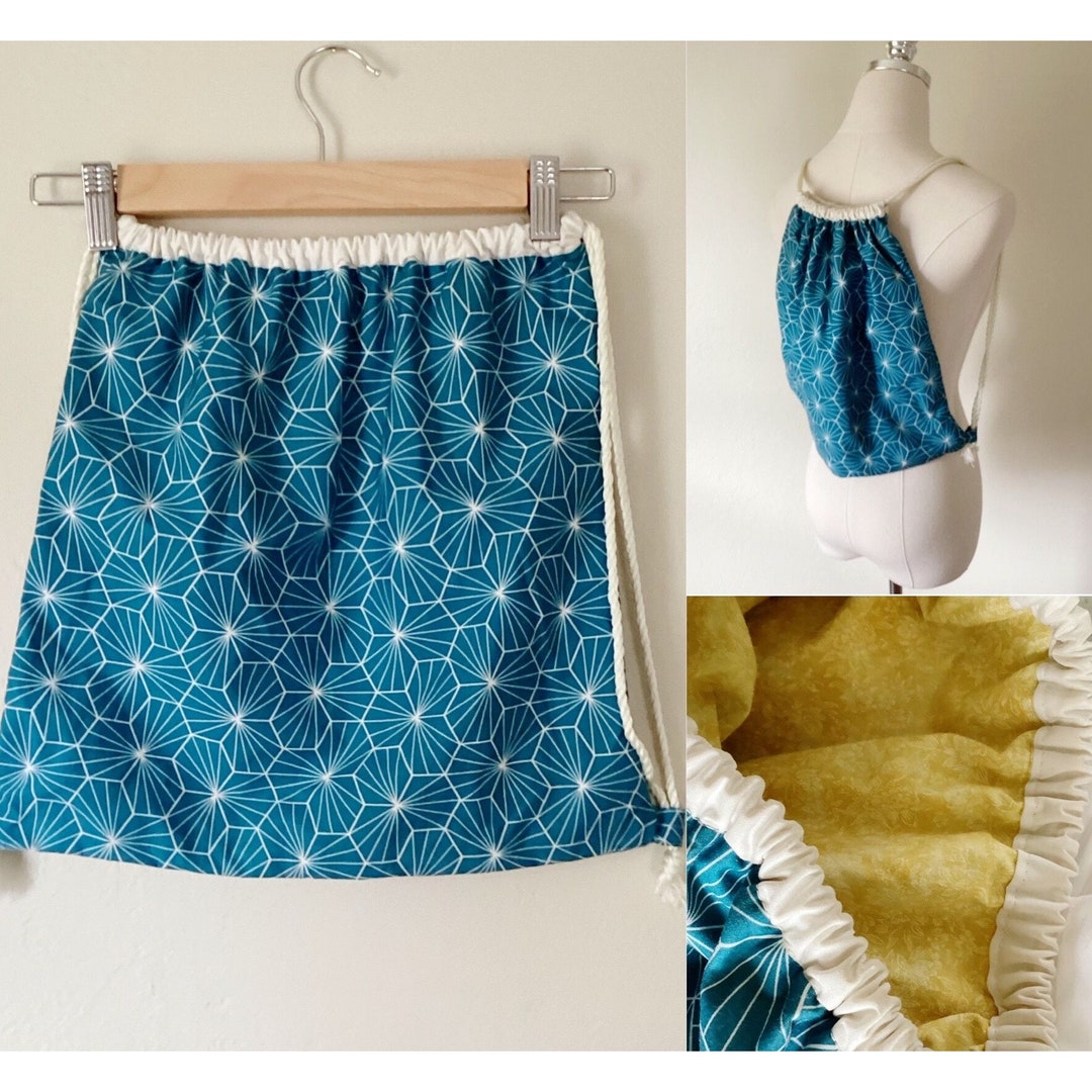 Hand Made Back Pack Draw Tie Lined - Etsy