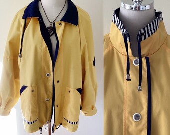 Nautical Rain Jacket - Etsy