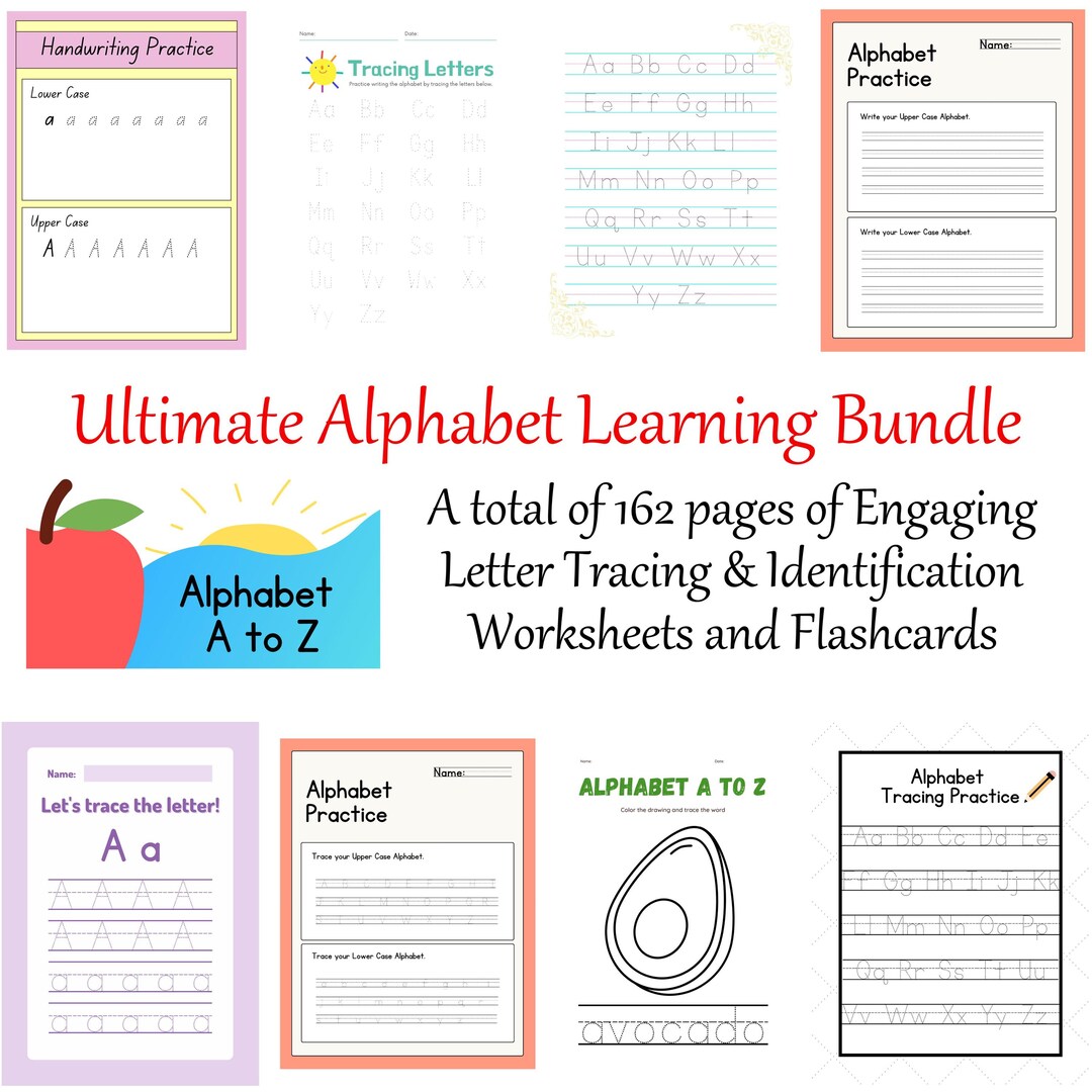 Ultimate Alphabet Learning Bundle, Engaging Letter Tracing ...