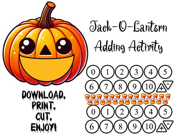 Hojas De Trabajo De Matemáticas De Calabaza Para Primer Grado