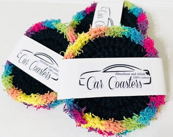 Crochet Coasters Set of 2 - Etsy