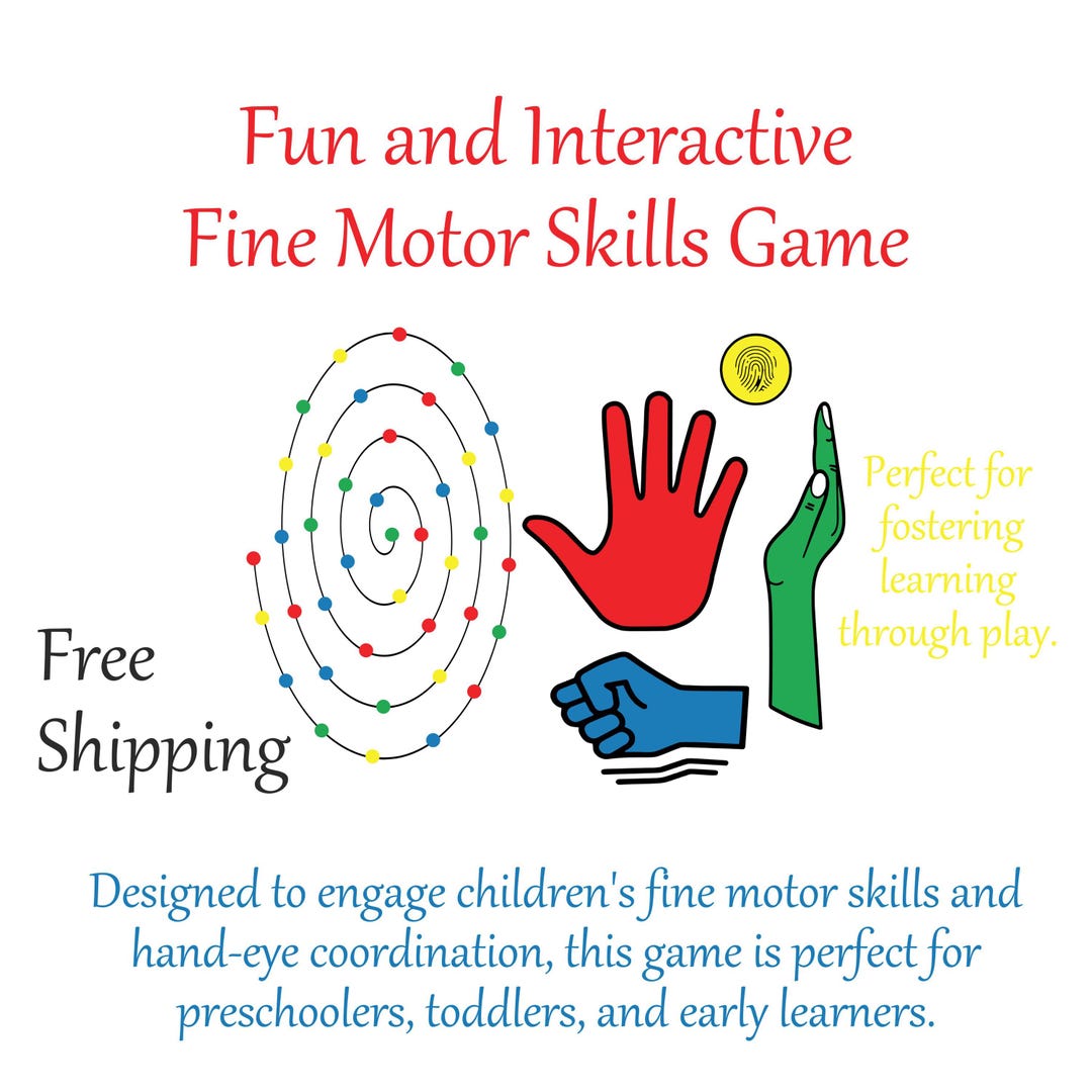Brain Game for Kids, Kids Activity Game, Fun and Interactive Fine Motor ...