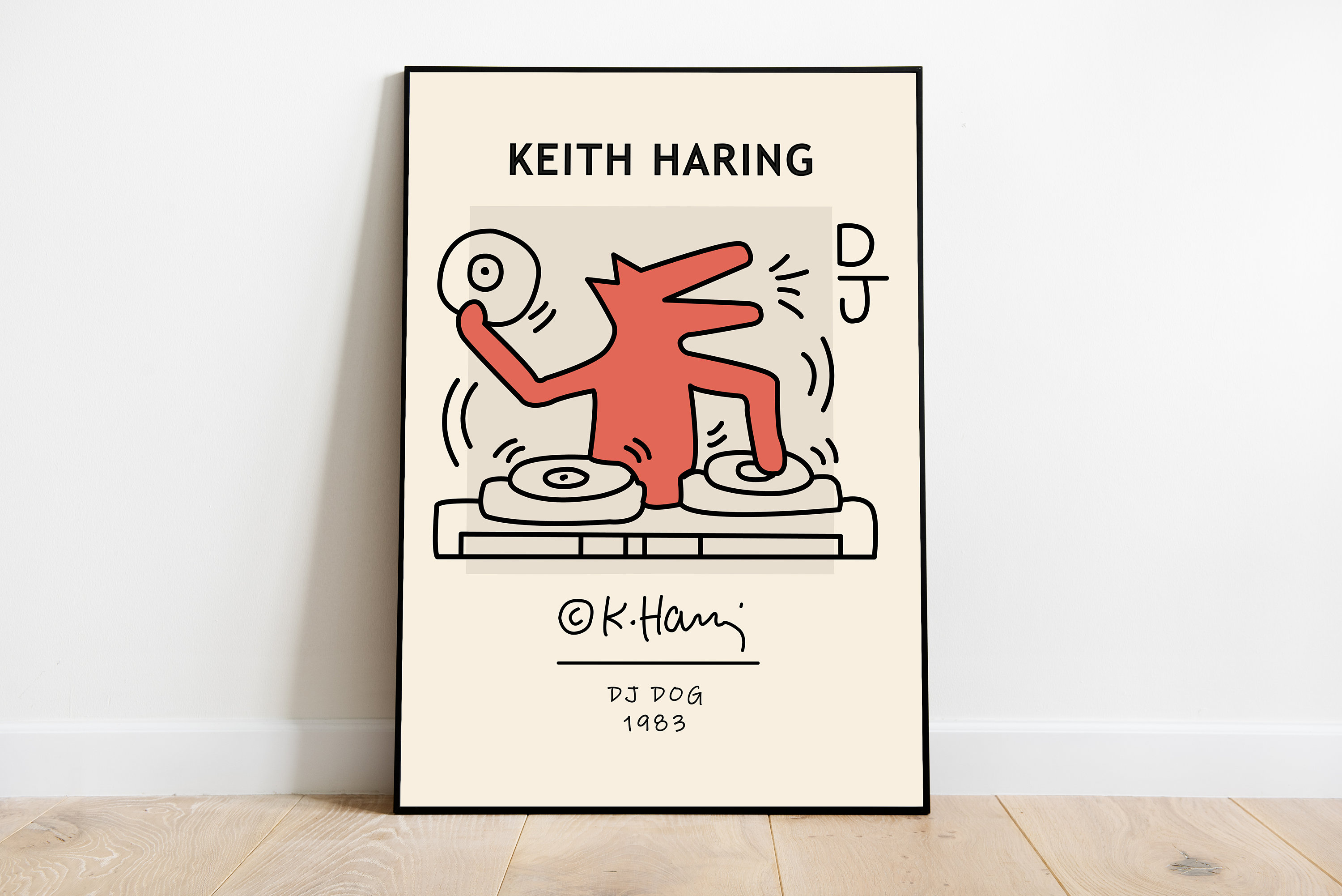 Keith Haring Dog Dj