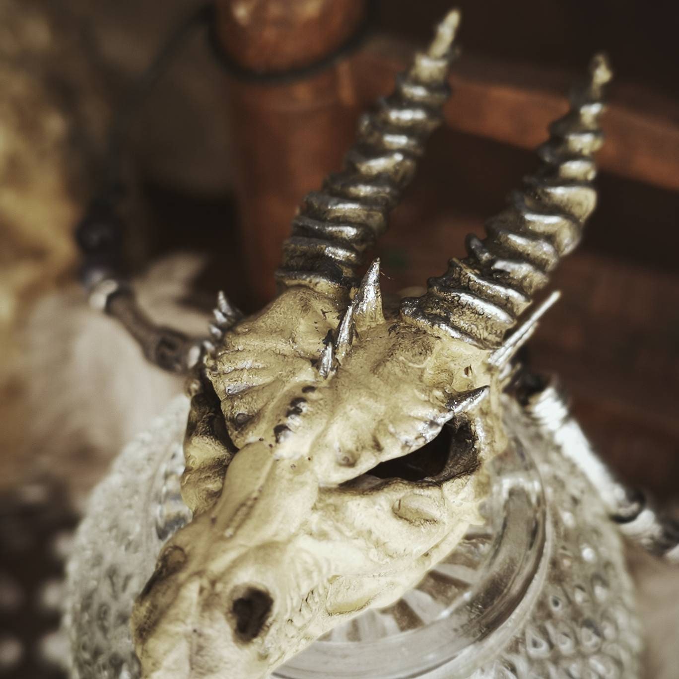 Dragon Skull Made of Resin for Use as a Pendant or Amulet - Etsy
