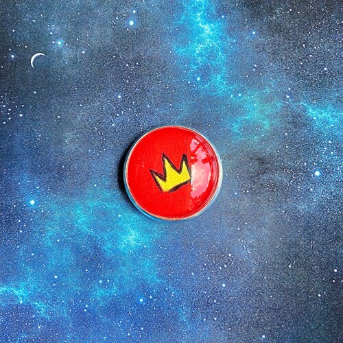 Basquiat Pin Crown Pin - Etsy
