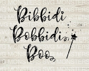 Bibbidi Bobbidi Boo Cut File PNG and SVG - Etsy