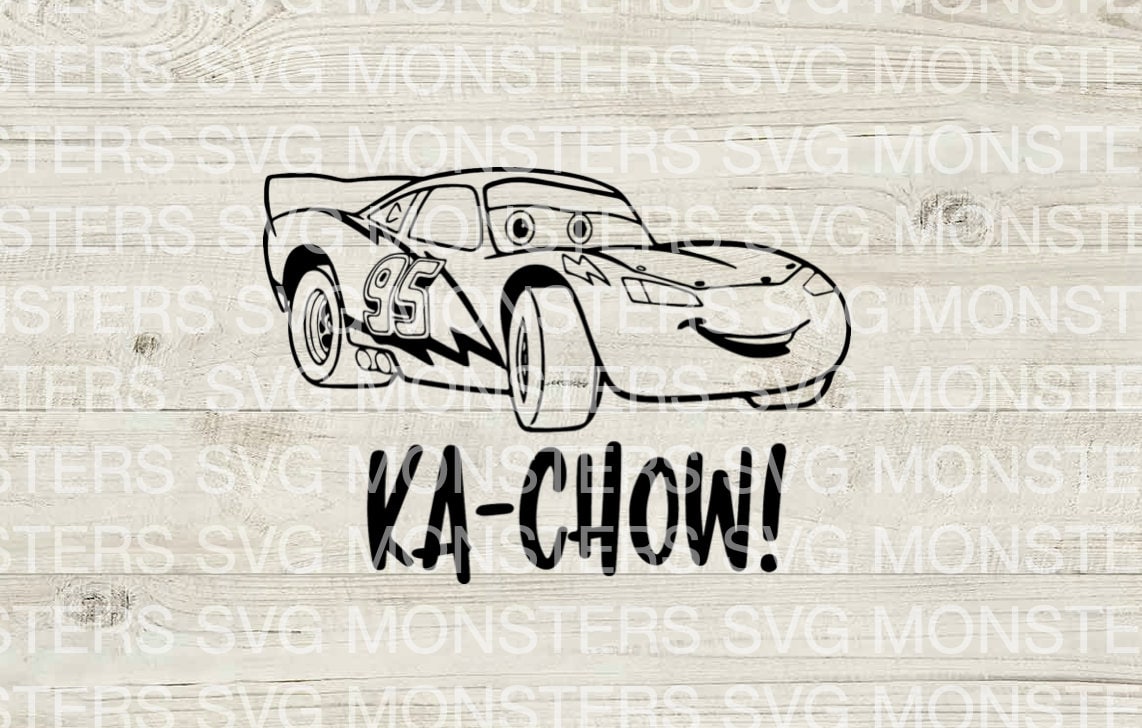 Cars Lighting Mcqueen Ka Chow SVG - Etsy
