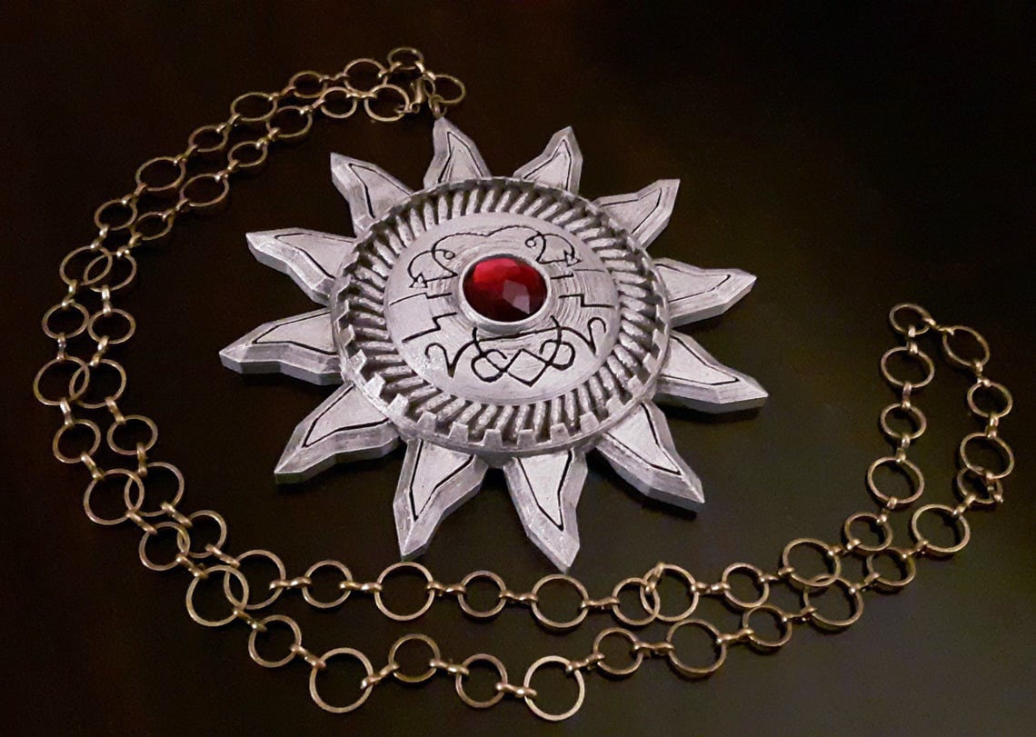 Holy Symbol of Ravenkind Amulet Prepainted Curse of Strahd Ravenloft D ...