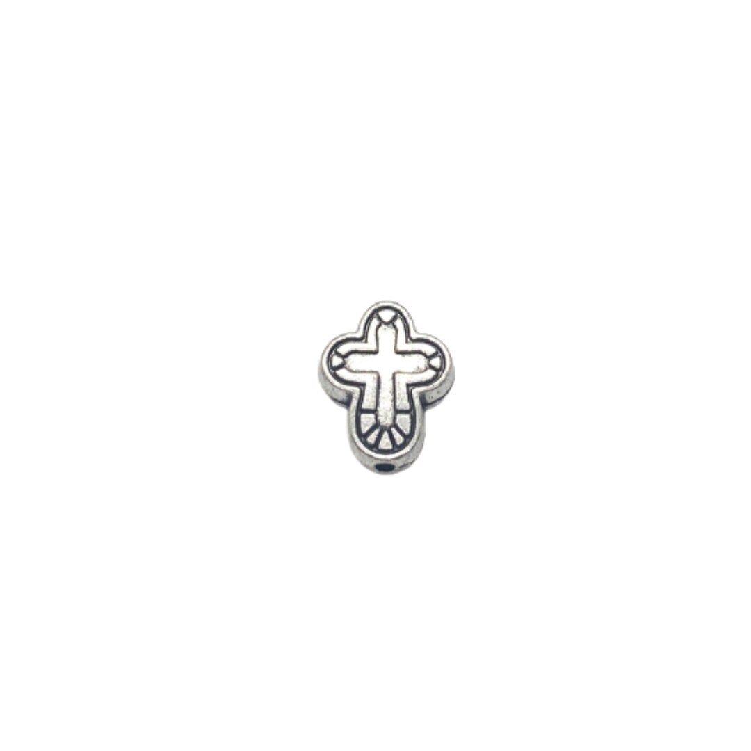 Religious Cross Bead Silver, Christian Cross Jewelry, Catholic Cross ...