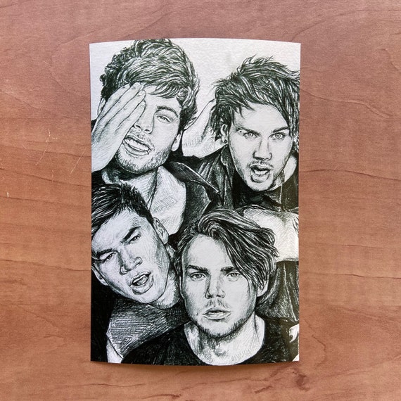 5sos Collage Drawing