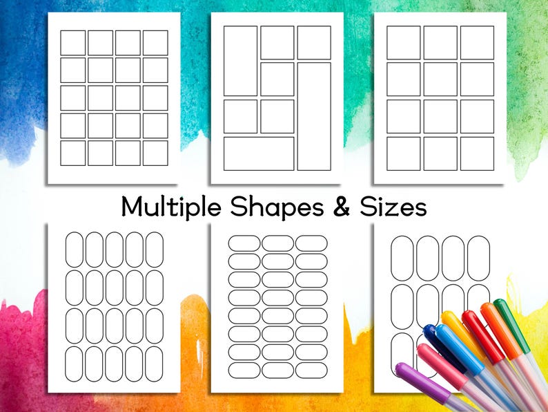 100 Unique Shapes Zentangle Templates: Printable Pages for Relaxation ...