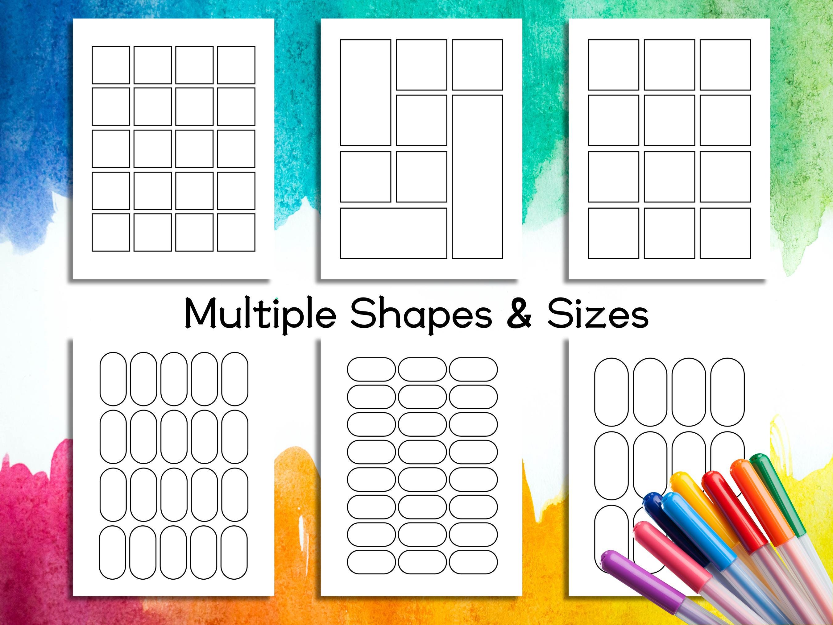 100 Unique Shapes Zentangle Templates: Printable Pages for Relaxation ...
