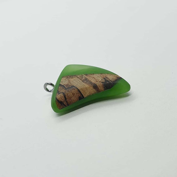 Green Dragons Tooth Pendant Handmade Jewellery Unisex | Etsy
