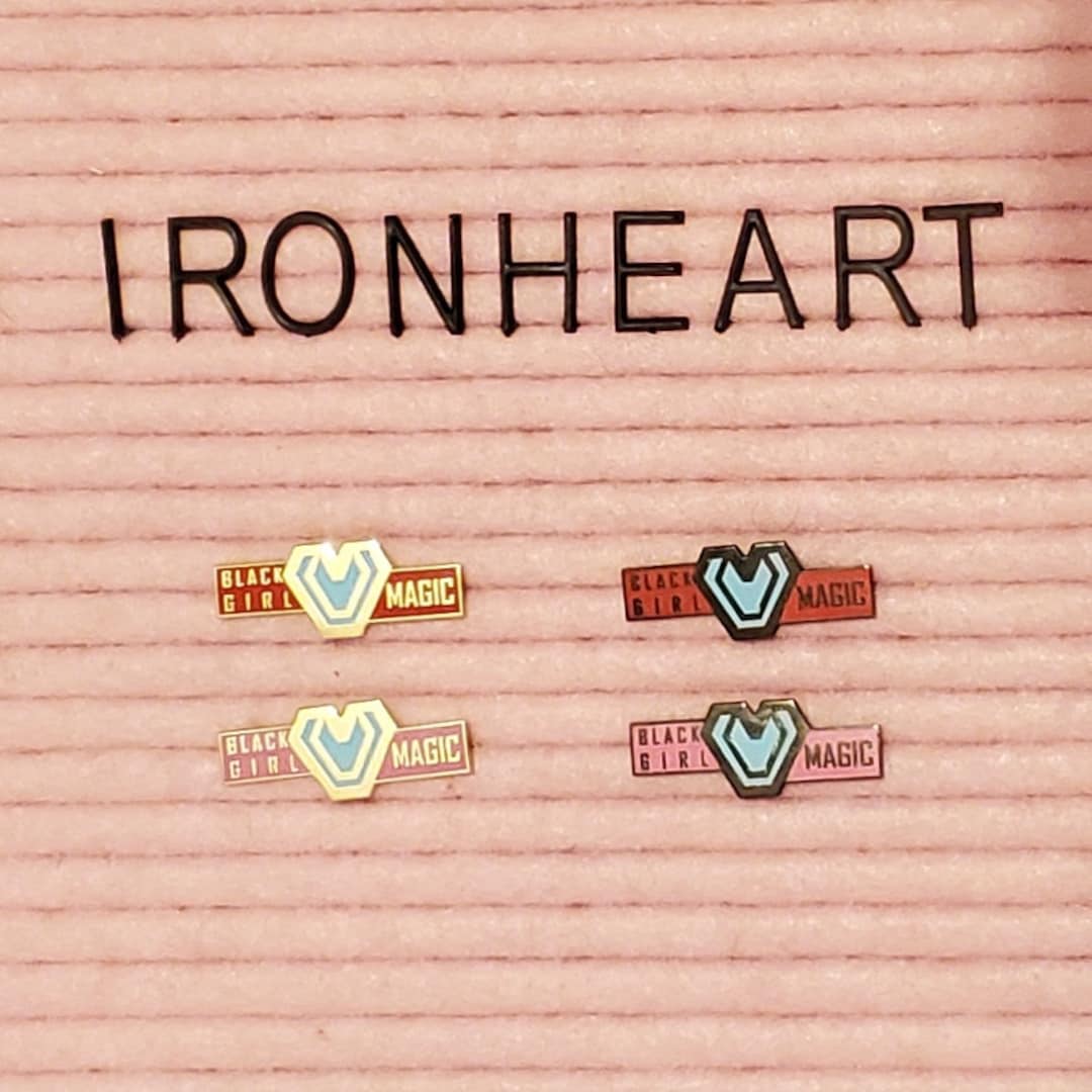 Ironheart Black Girl Magic Pin (glow in the Dark) - Etsy