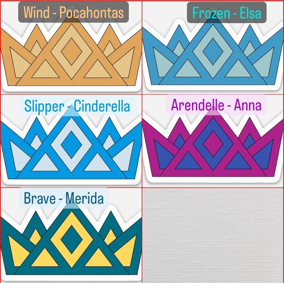 Princess Crown Stickers - Etsy