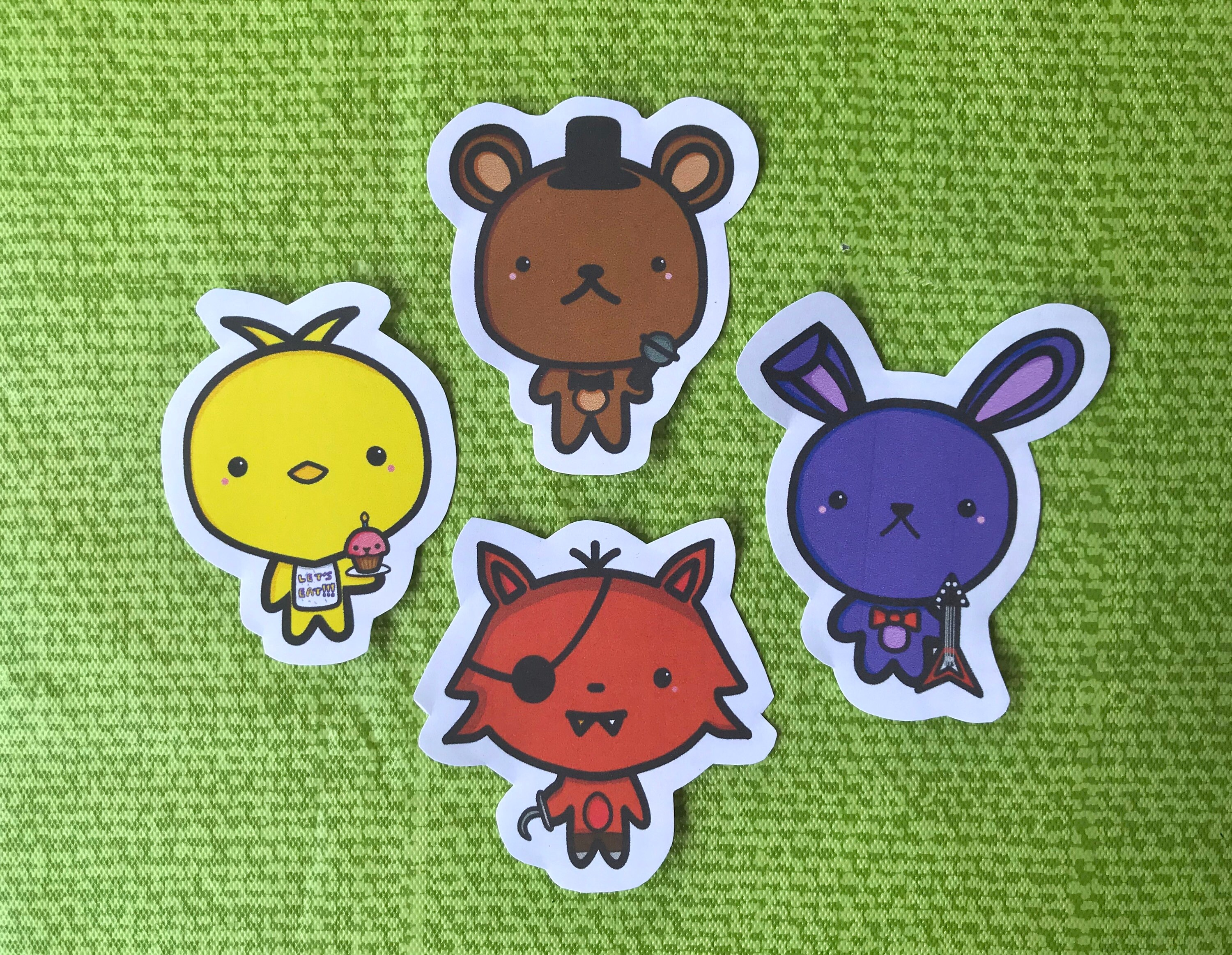 Cute Five Nights At Freddy's Stickers 4 Pack | Etsy