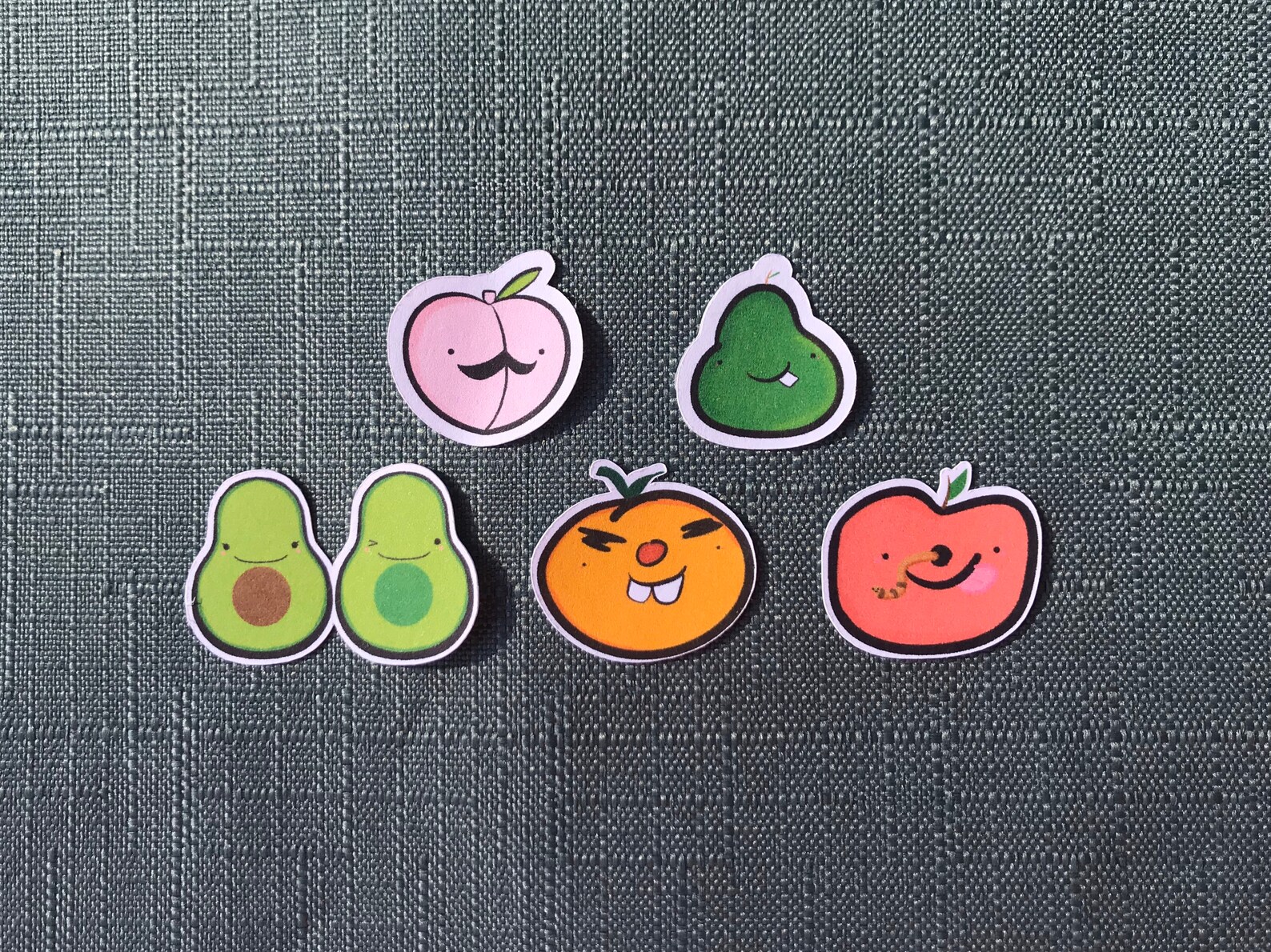 Cute Fruit Stickers 10 Pack Stinkostudio | Etsy