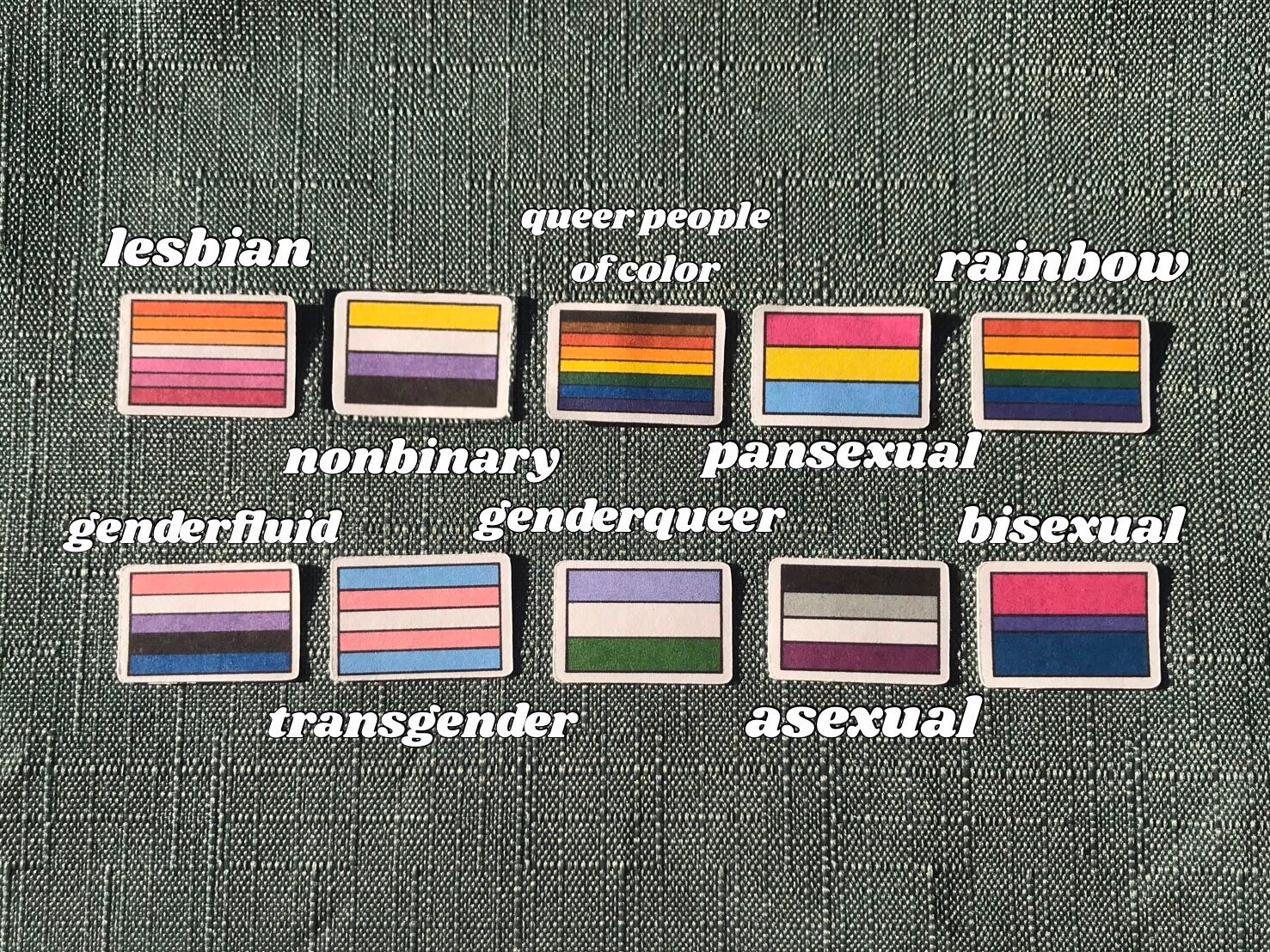 Pride Flag Stickers 10 Pack Stinkostudio - Etsy