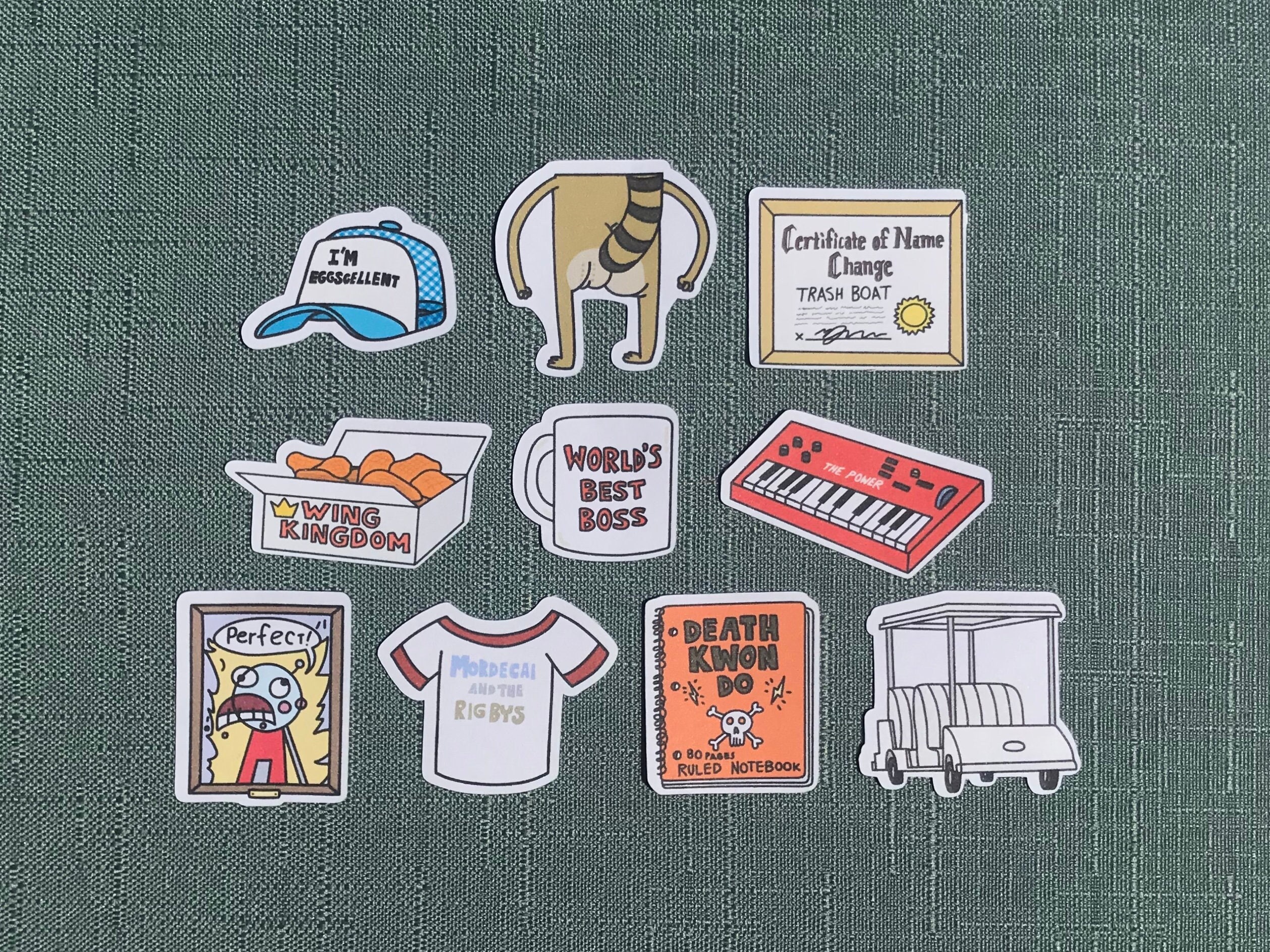 Regular Show Stuff Stickers 10 Pack Stinkostudio - Etsy