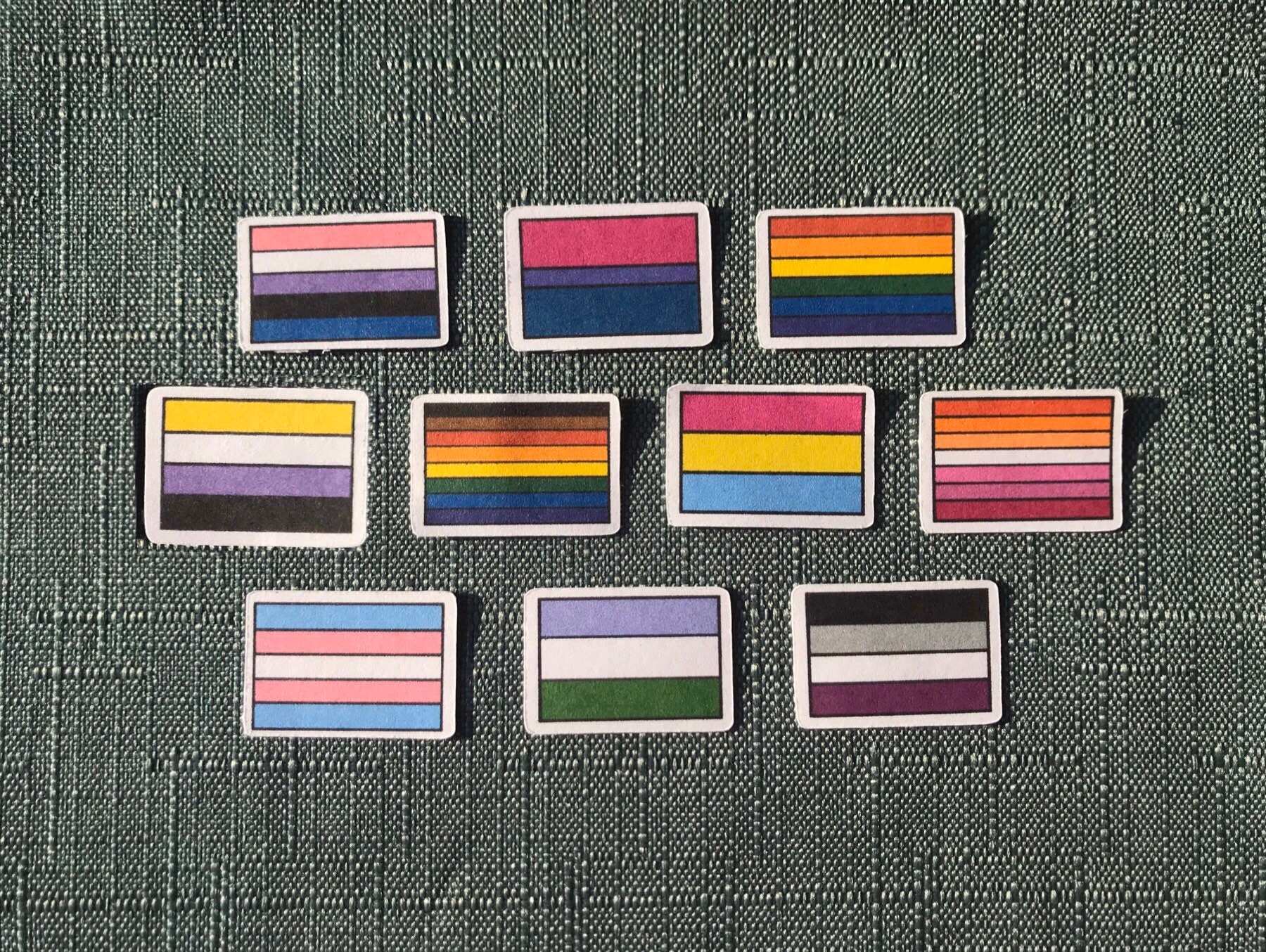 Pride Flag Stickers 10 Pack Stinkostudio - Etsy
