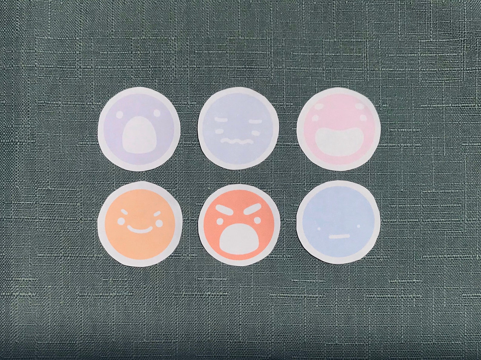 Pegatinas de emociones / Pegatinas de humor pastel / Paquete | Etsy