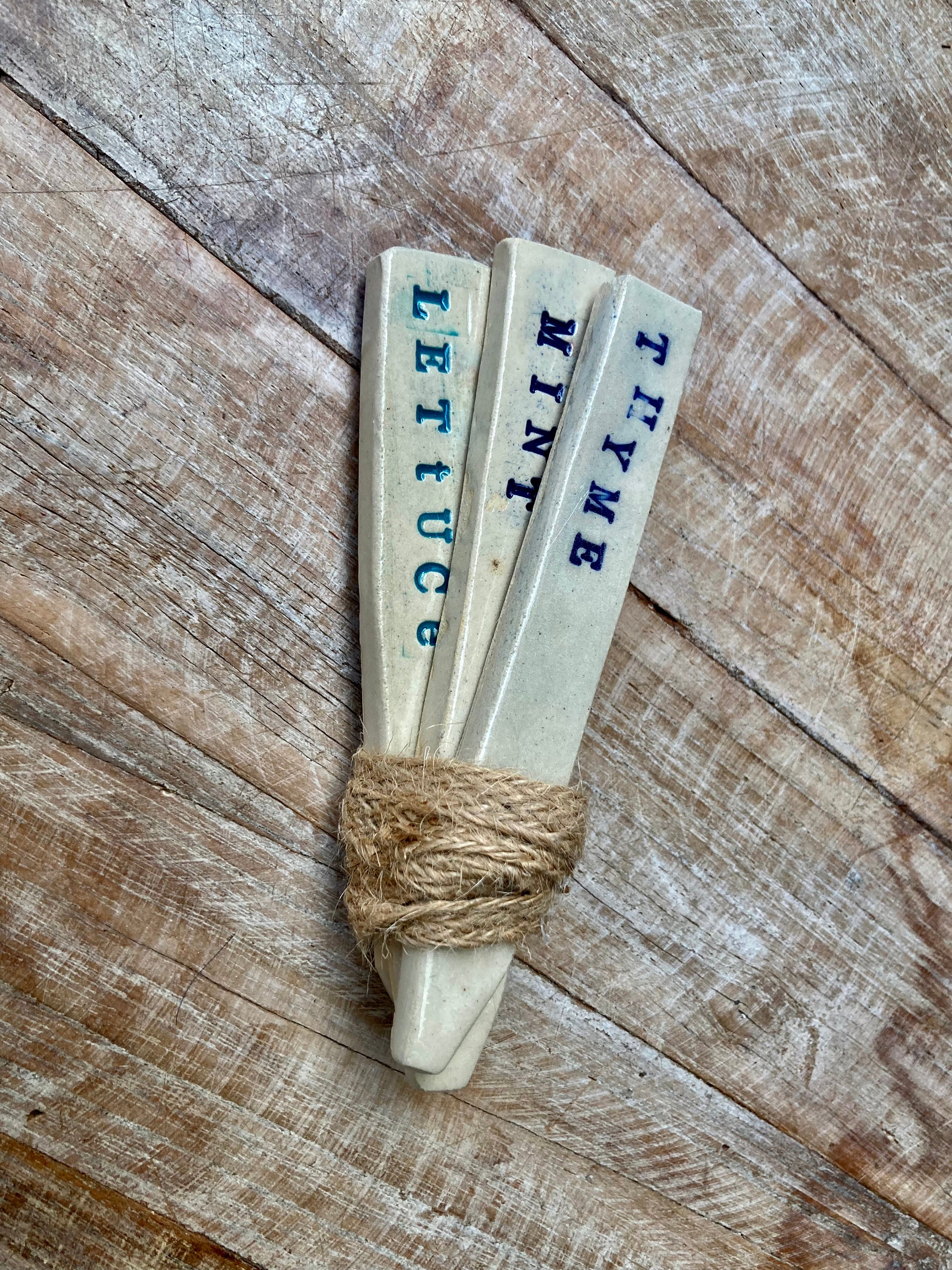 Ceramic Plant Labels - Etsy