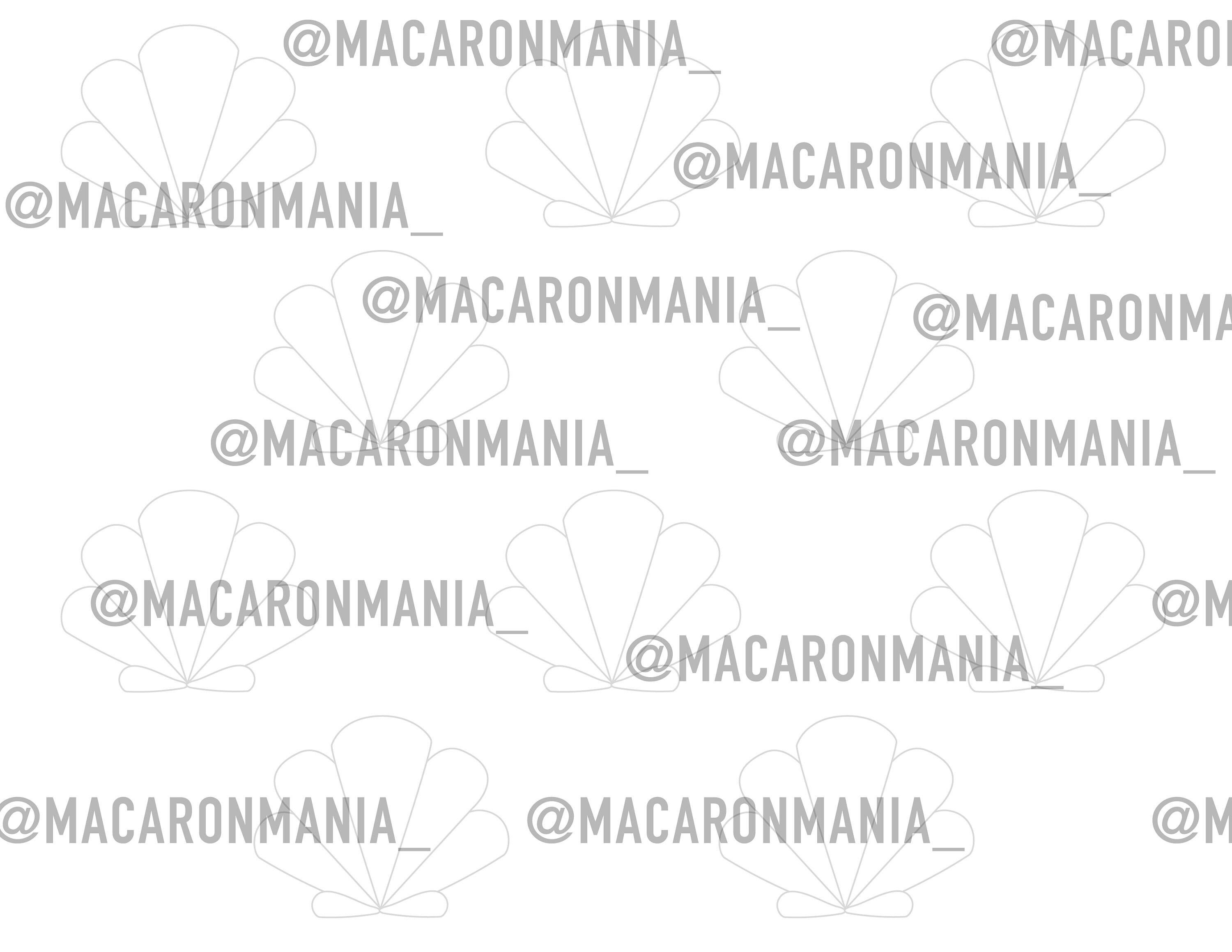 Printable Seashell Macaron Template Printable Templates Free