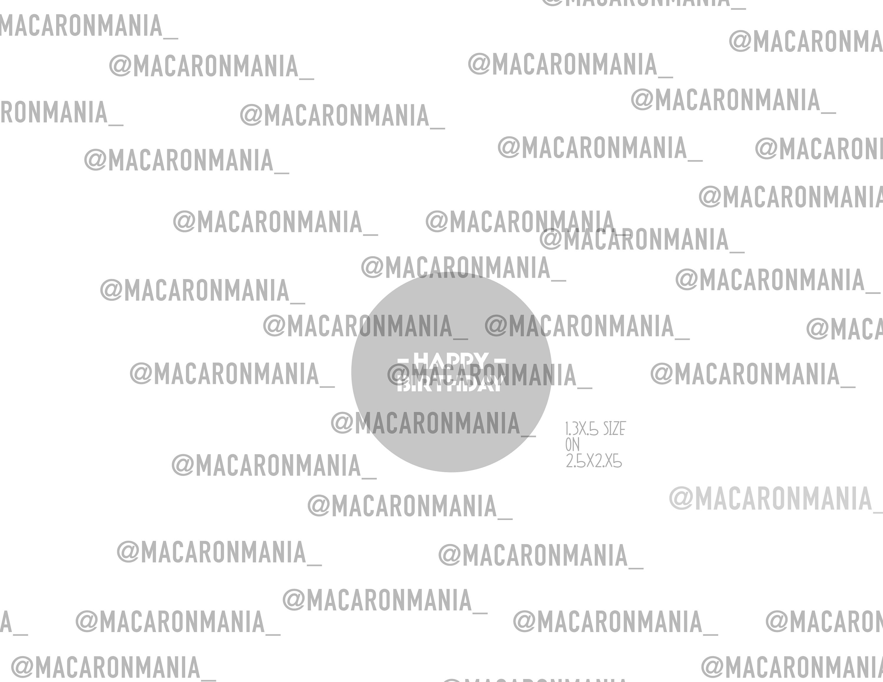 Bold Happy Birthday - Macaron Stencil - Digital Download - SVG - Print ...