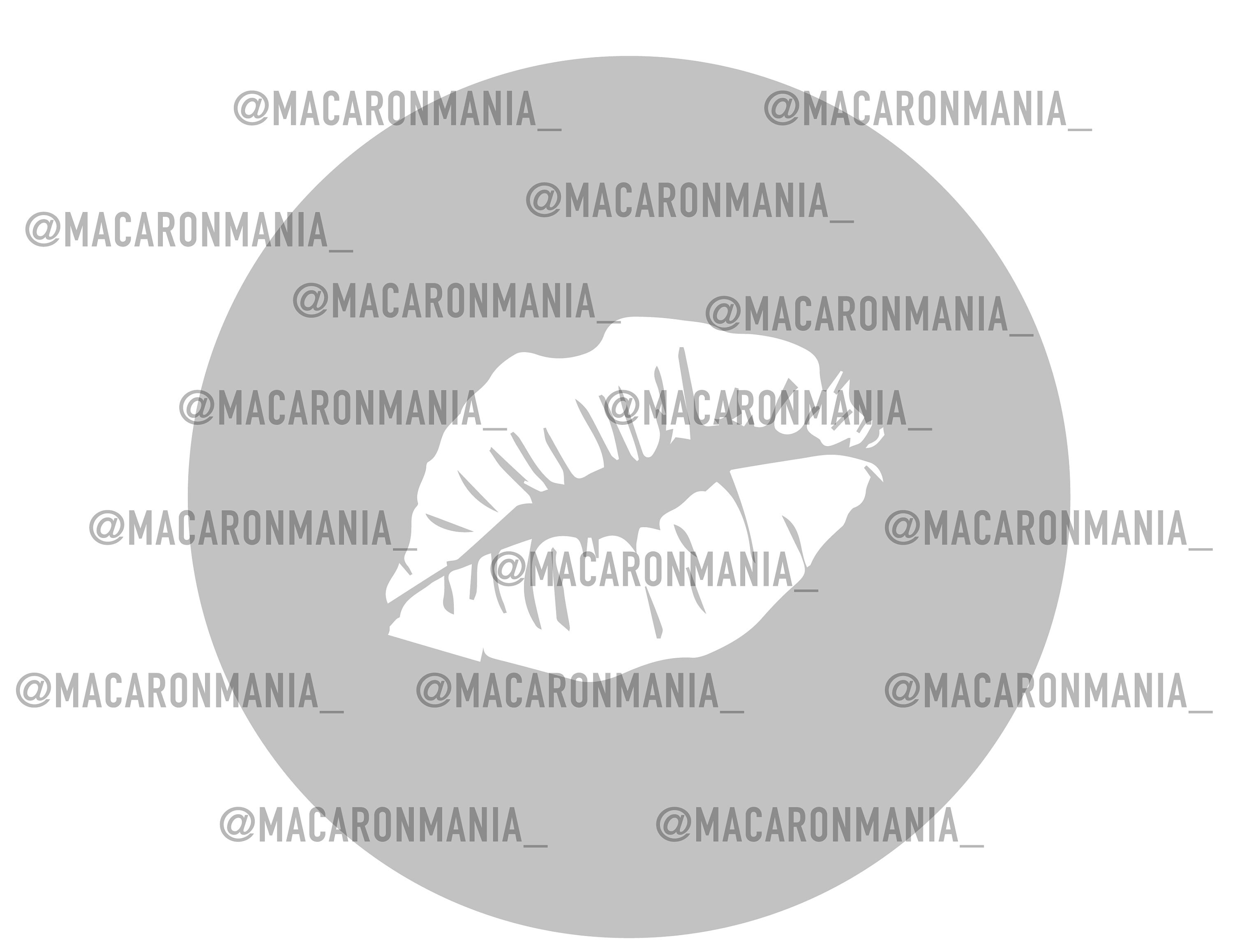 Kisses Lips Stencil -SVG - Digital Download PDF - Print Your Own - Etsy