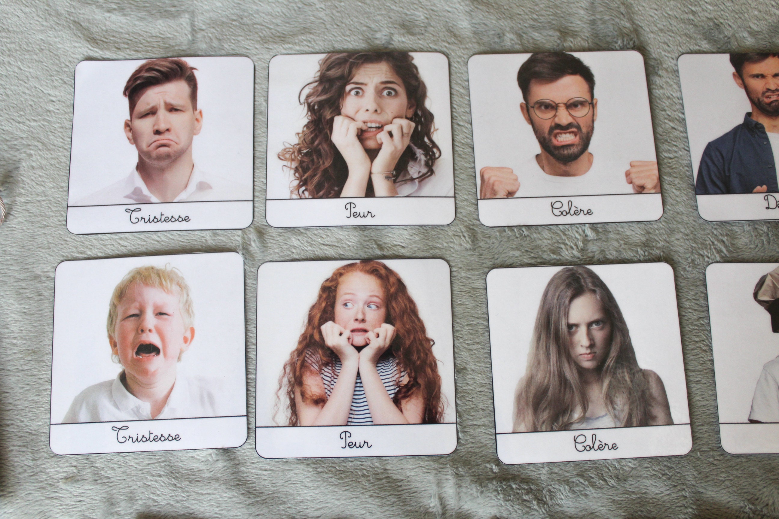 PDF Tarjetas de nomenclatura Montessori Emociones para imprimir ...