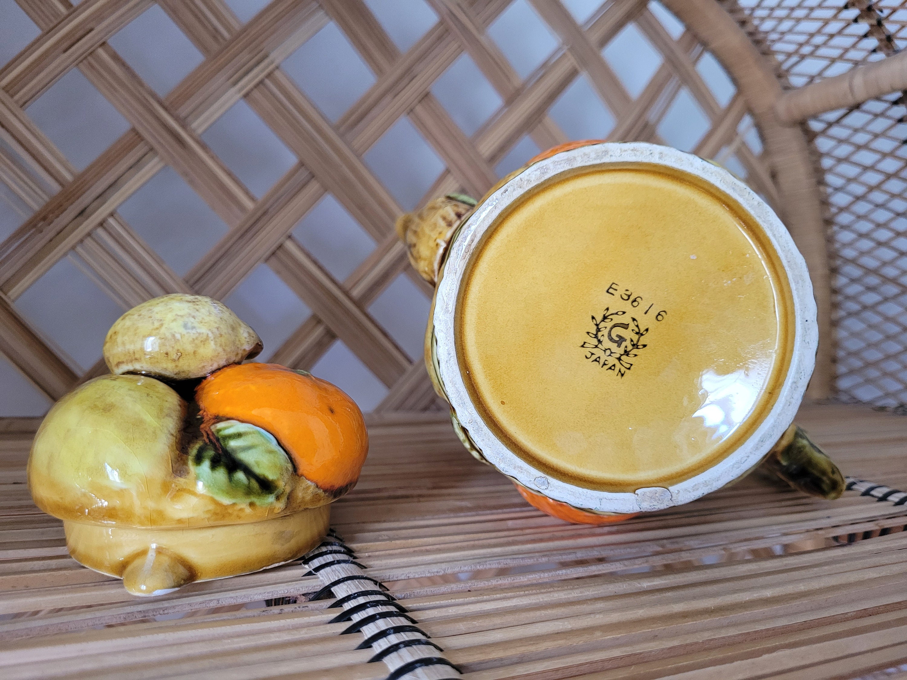 Vintage Inarco Fruit Tea Set - Etsy