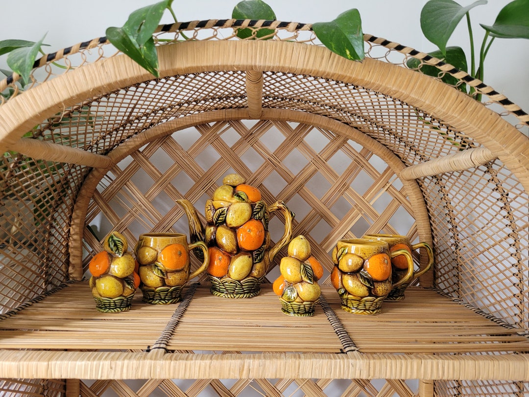 Vintage Inarco Fruit Tea Set - Etsy